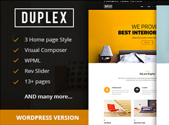 Duplex – Interior & Architecture Design WordPress Theme – Ultrapack