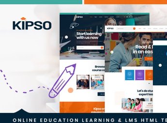 Kipso – Online Education Learning Elementor Template Kit – Ultrapack