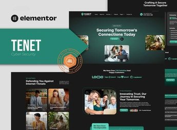 Tenet – Cyber Security Services Elementor Pro Template Kit – Ultrapack