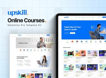 Upskill – Online Course Elementor Pro Template Kit – Ultrapack
