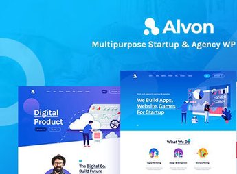 Alvon – Multipurpose Startup & Agency WordPress Theme – Ultrapack