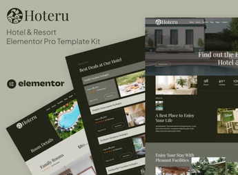 Hoteru – Hotel & Resort Elementor Pro Template Kit – Ultrapack