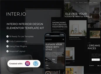 Interio – Interior Design Elementor Template Kit – Ultrapack