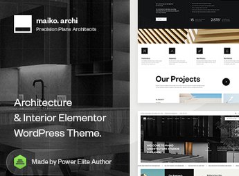 Maiko – Architecture and Interior Design WordPress Theme – Ultrapack
