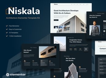Niskala – Architercture Elementor Template Kit – Ultrapack