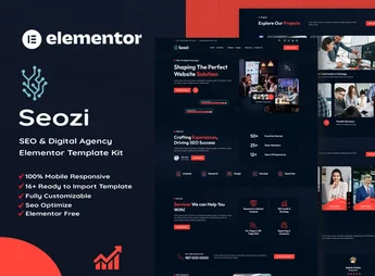 Seozi – SEO & Digital Marketing Agency Elementor Template Kit – Ultrapack