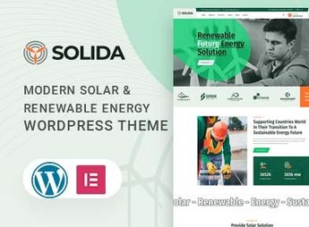 Solida – Solar & Renewable Energy WordPress Theme – Ultrapack