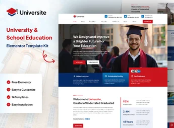 Universite – University & School Education Elementor Template Kit ...